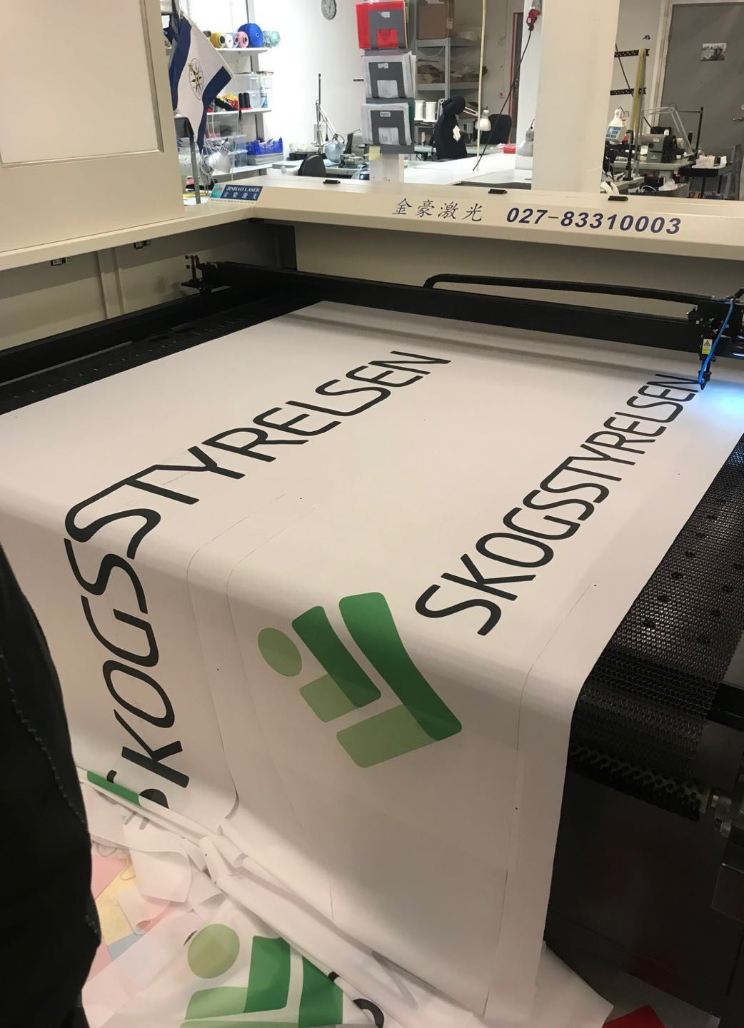 1800×1400mm Vision Camera Laser Machine 8-48m/Min Banner Vision Laser ...